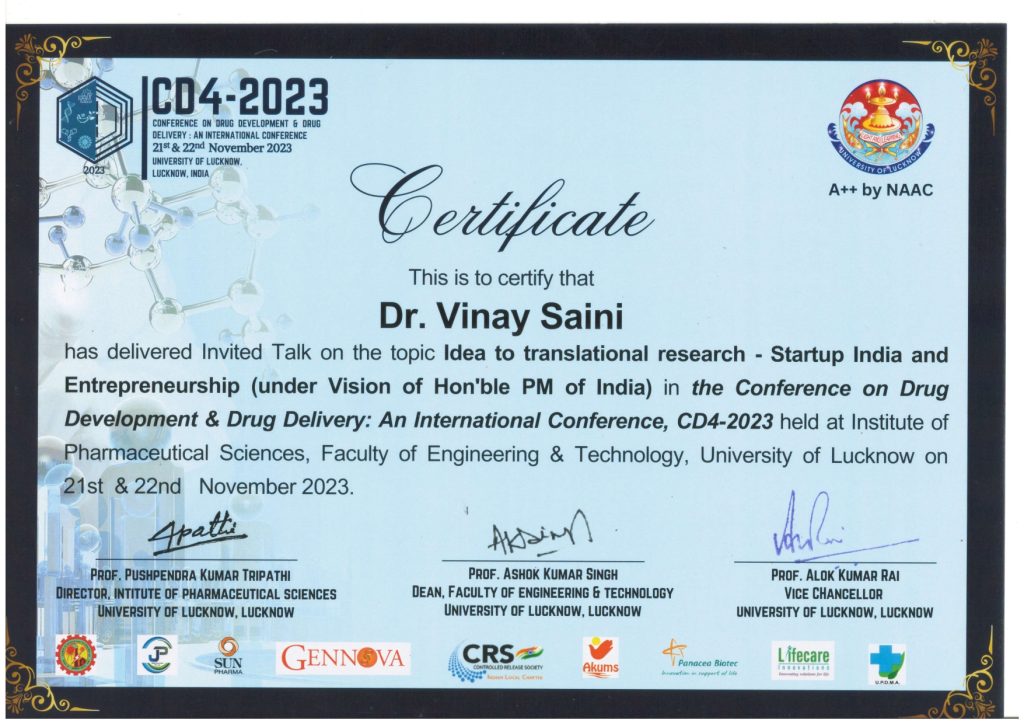 Awards & Funds | Ostic Pharma Pvt Ltd